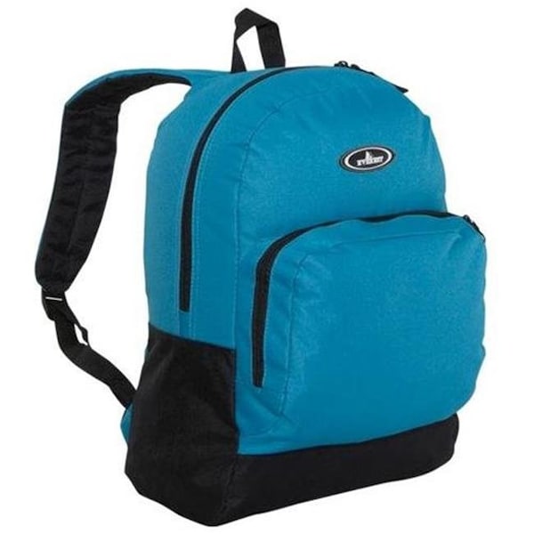 Everest Everest 1045A-TURQ-BK Classic Backpack with Front Organizer - Turquoise-Black 1045A-TURQ ...